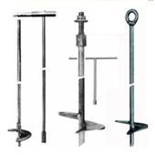 anclas helicoidales, pilas helicoidales, pilotes de tornillo, muelles ...