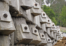 anclajes de cable, anclajes multitrenzas, cables de unión, bulones ...